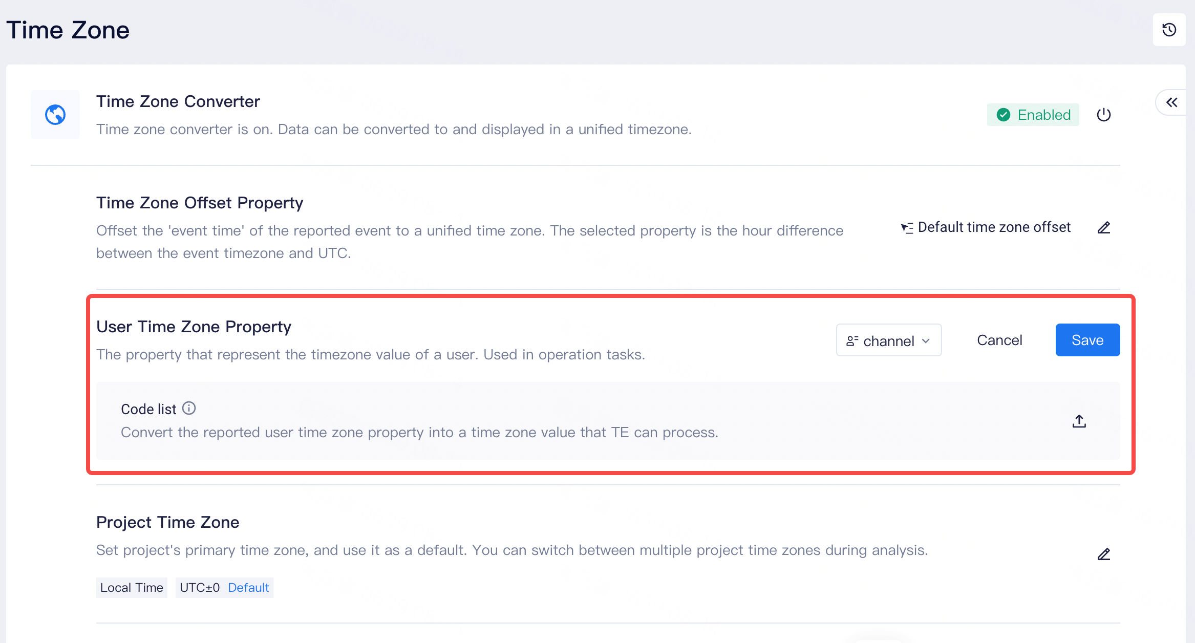 Project Timezone | ThinkingData